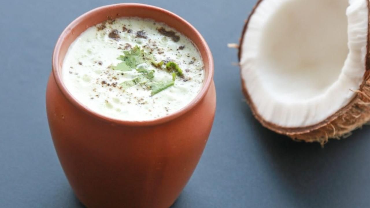 Coconut Thambuli Recipe | Dairy Free Buttermilk Thambli | Dairy ...